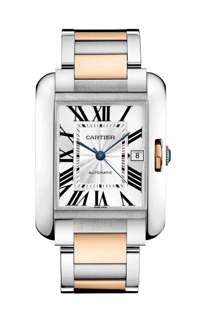 Cartier Tank Anglaise XL Steel & 18K Rose Gold - Astral