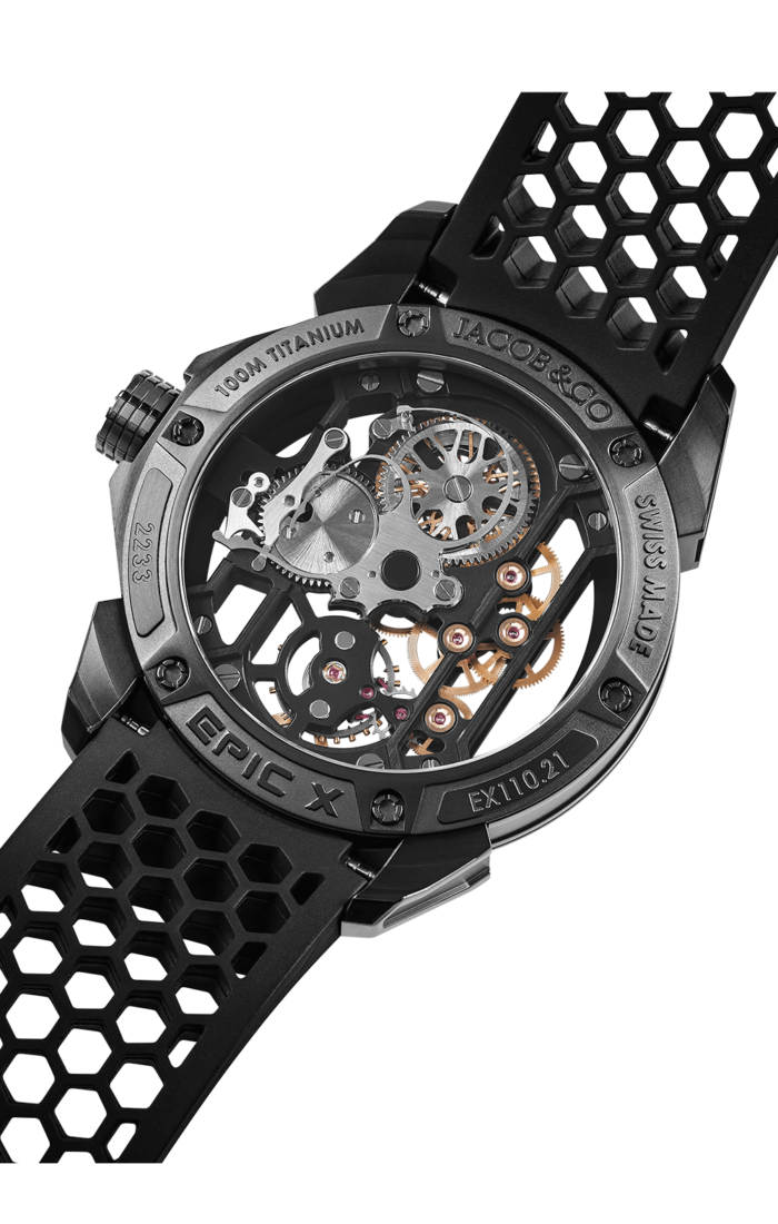Jacob & Co Epic X Skeleton Black Titanium - Astral Watches & Jewelry