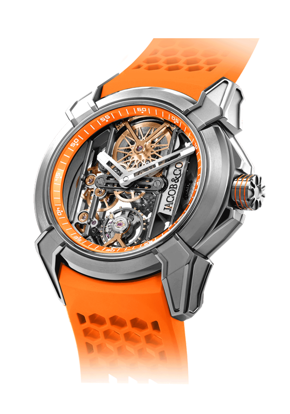Jacob & Co Epic X Skeleton Orange - Astral Watches & Jewelry